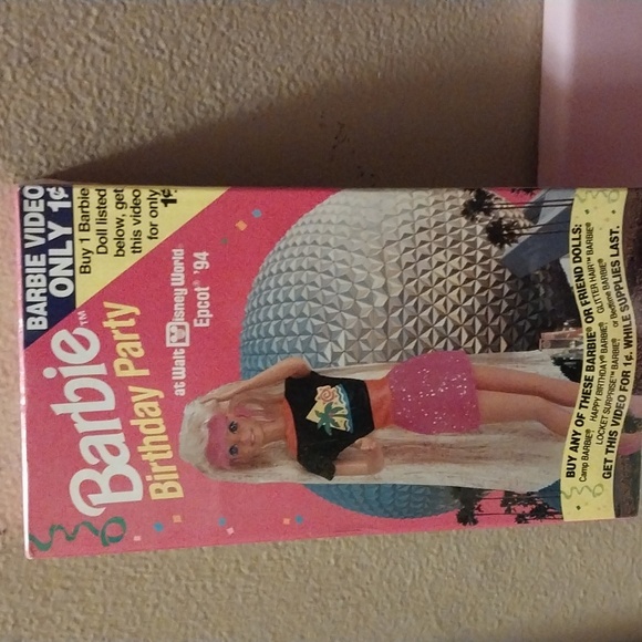 Mattel | Media | Barbie Birthday Party Vhs Tape | Poshmark